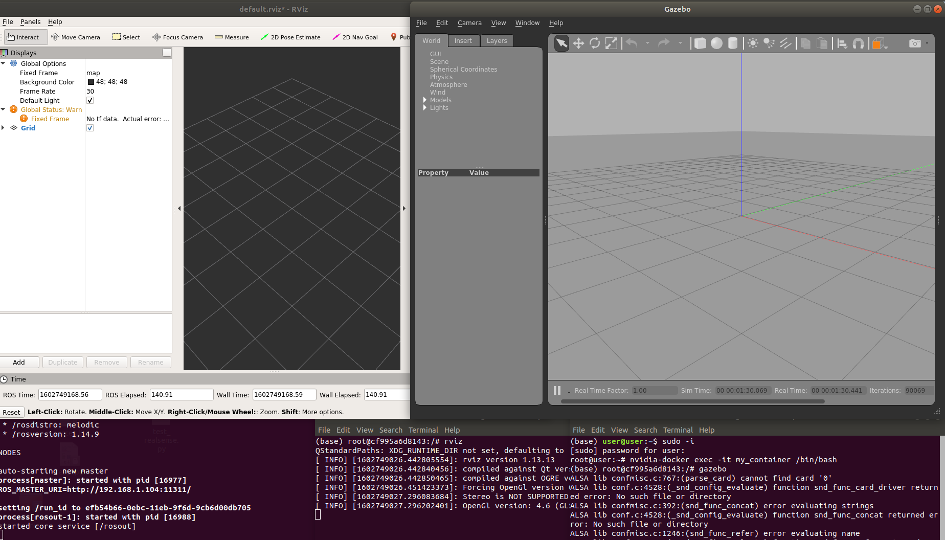 docker19.03运行ROS RVIZ可视化配置_虚拟机中运行docker启动rviz-CSDN博客