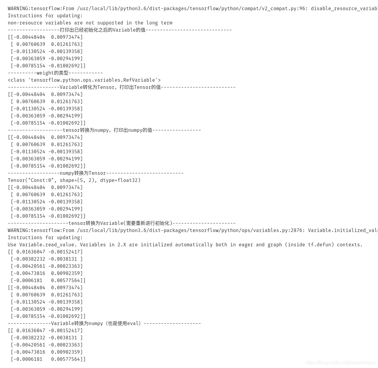 Variable,tensor,numpy之间的相互转换variable 转 Tensor Csdn博客