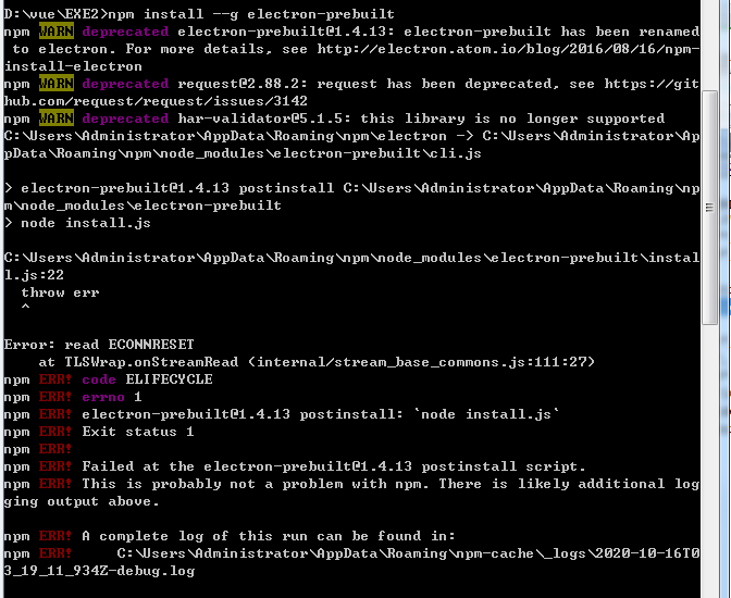 electron安装失败，查找解决方案_failed to find electron v5.0.0 for win32-x64-CSDN博客