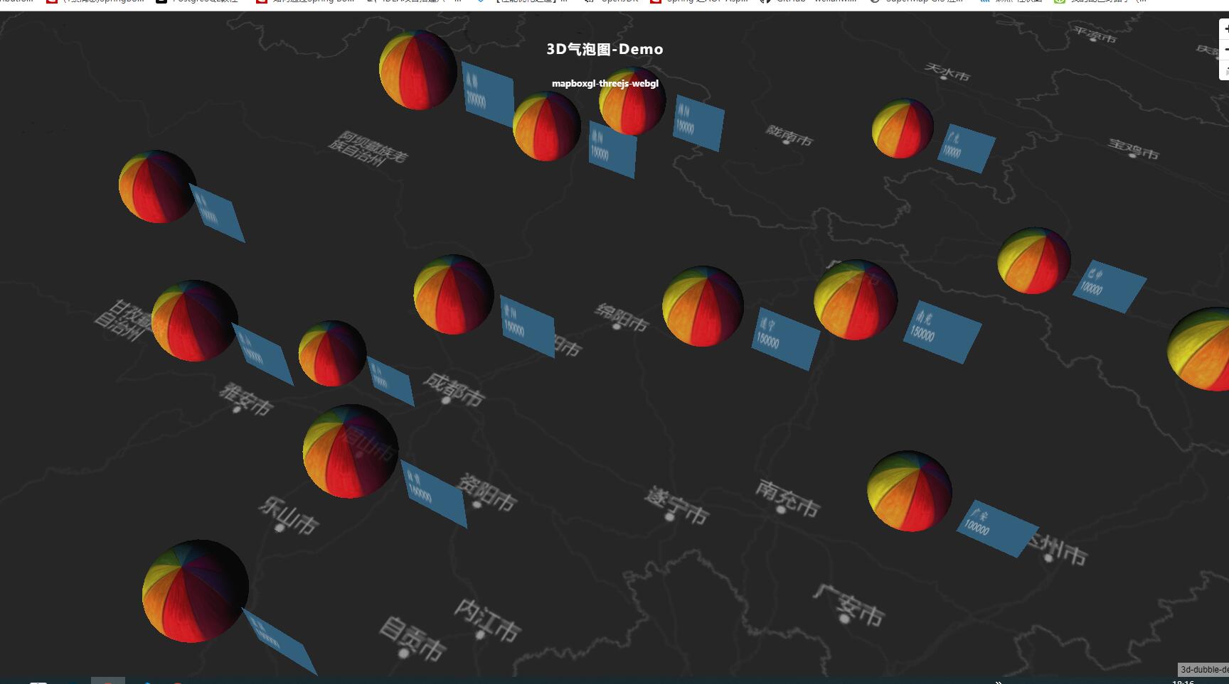 mapbox+threejs实现三维气泡球体专题图_mapbox 气泡-CSDN博客