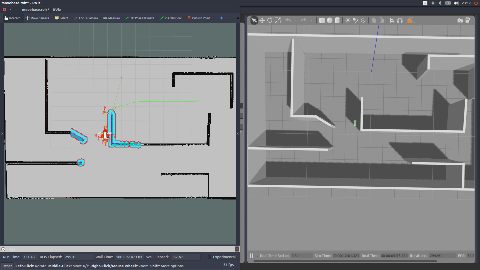 ROS机器人仿真（Ackermann 转向机构）_rviz teb规划-CSDN博客