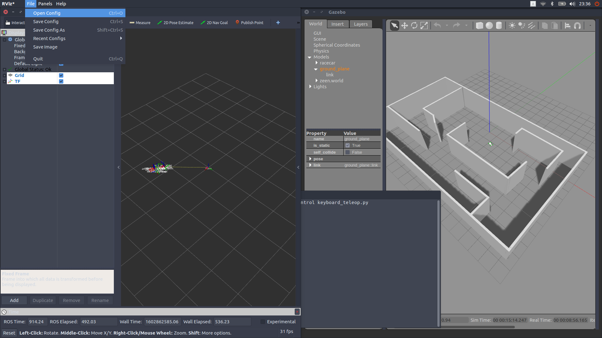 ROS机器人仿真（Ackermann 转向机构）_rviz teb规划-CSDN博客