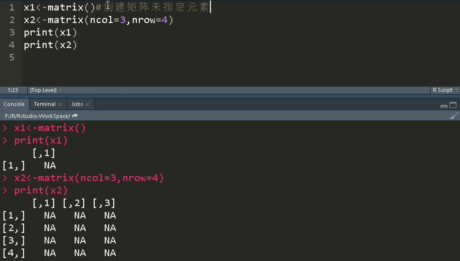 R语言-matrix函数创建矩阵特殊情况_byrow =t matrix-CSDN博客