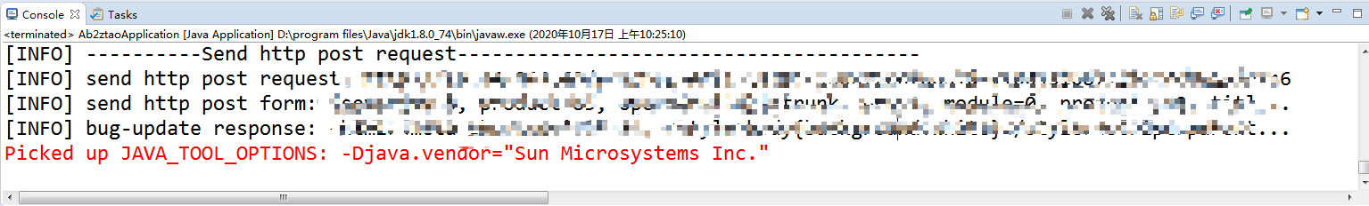 如何去掉“Picked up JAVA_TOOL_OPTIONS: -Djava.vendor=“Sun Microsystems Inc.“” 提示_-djava.vendor="sun ...