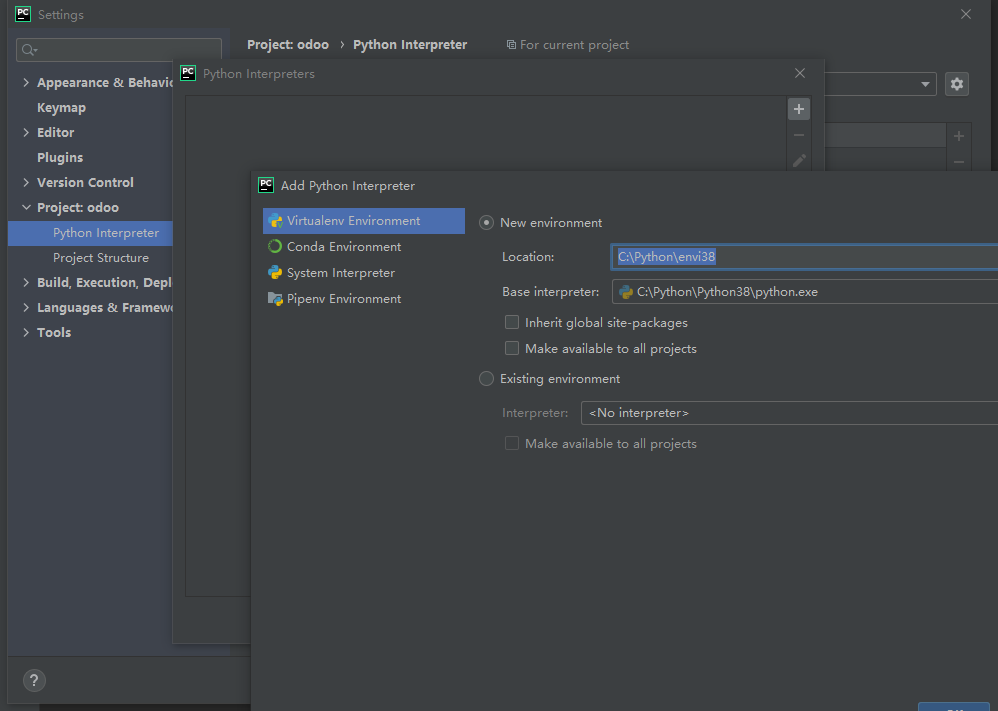 windows 10 PyCharm ODOO 开发环境搭建_odoo17企业版 虚拟环境-CSDN博客
