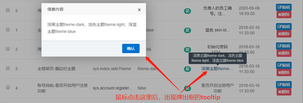【若依ruoyi】表格实现tooltiptabletooltip Csdn博客 