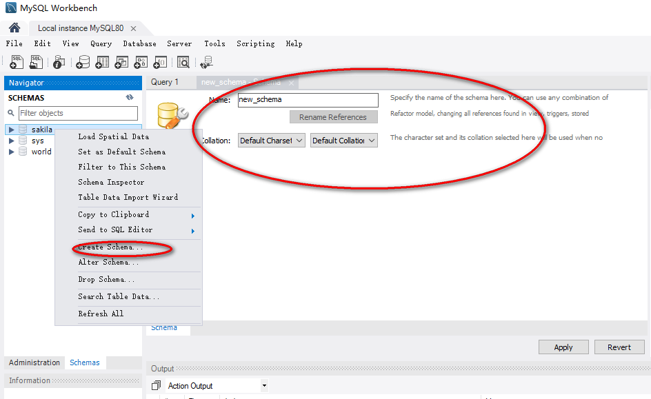 MySQL Workbench 8.0 CE Uso básico (crear una base de datos, crear una ...