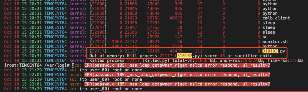 Linux下python执行Killed_linux python killed-CSDN博客