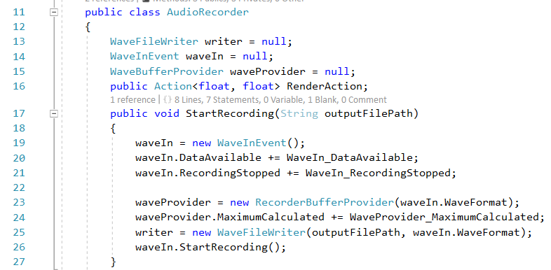 在wpf中使用Naudio 录音和实时绘制波形图_wpf 绘制动态音频波纹图-CSDN博客
