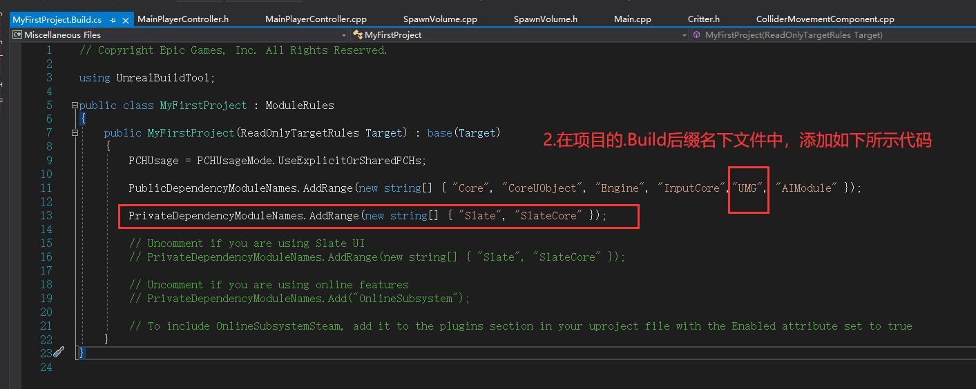 UE4 如何使用C++代码调用UMG，使UI系统显示到屏幕_umg上显示网页-CSDN博客