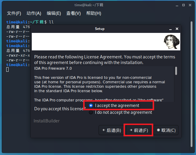kali2020.3 install IDA freeware - Programmer Sought