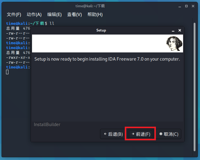 kali2020.3 install IDA freeware - Programmer Sought