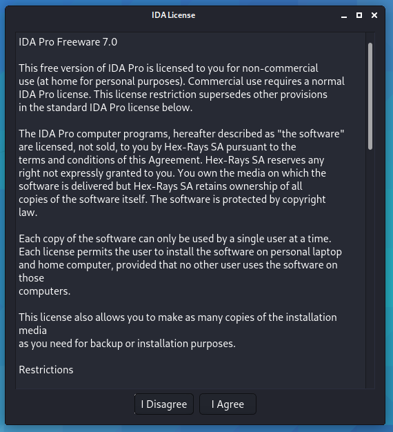 kali2020.3 安装IDA freeware-CSDN博客
