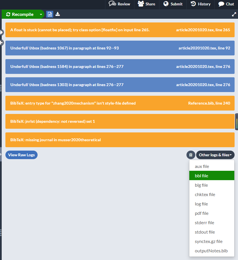 OverLeaf编辑latex投稿Physics of FLuids参考文献导入_applied physics letters投稿latex ...