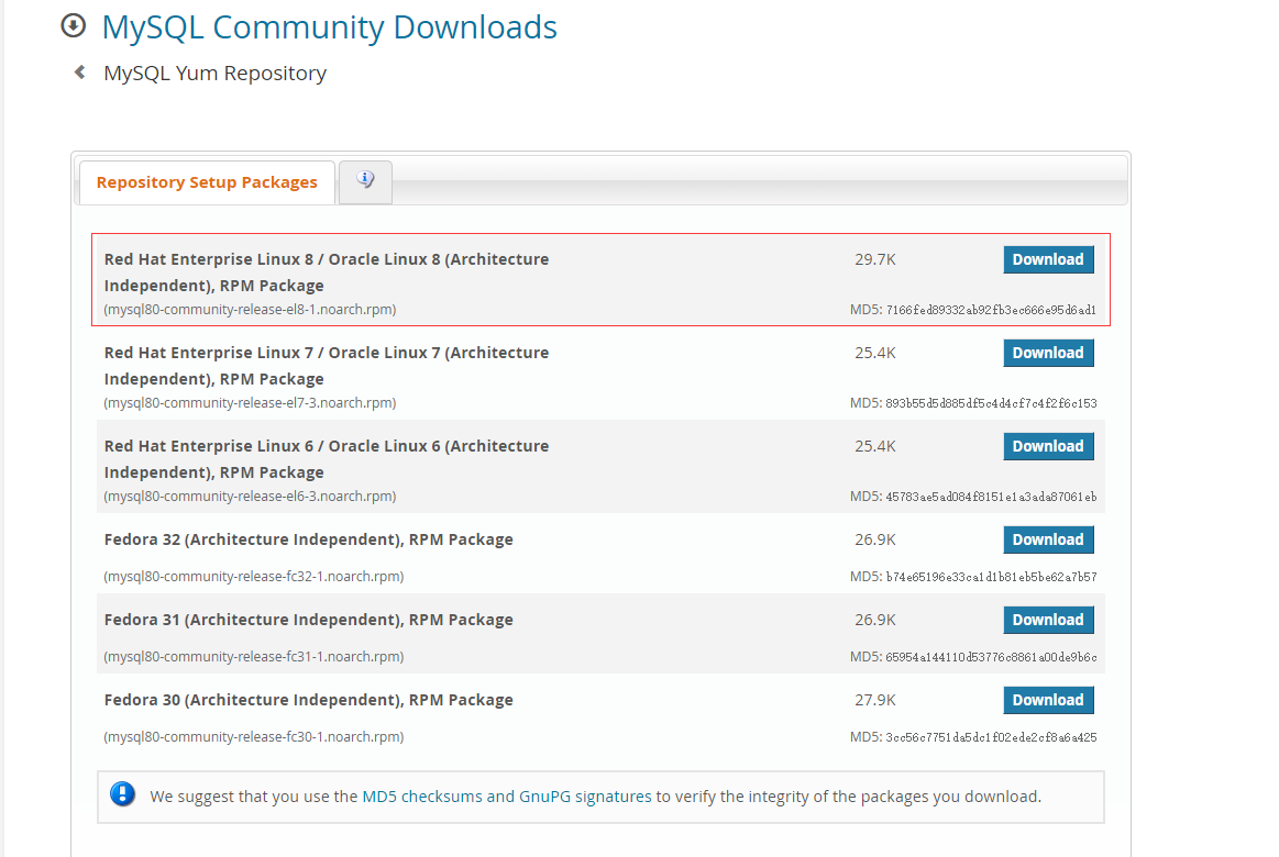 Centos8使用yum安装mysql8.x_centos8 mysql yum-CSDN博客