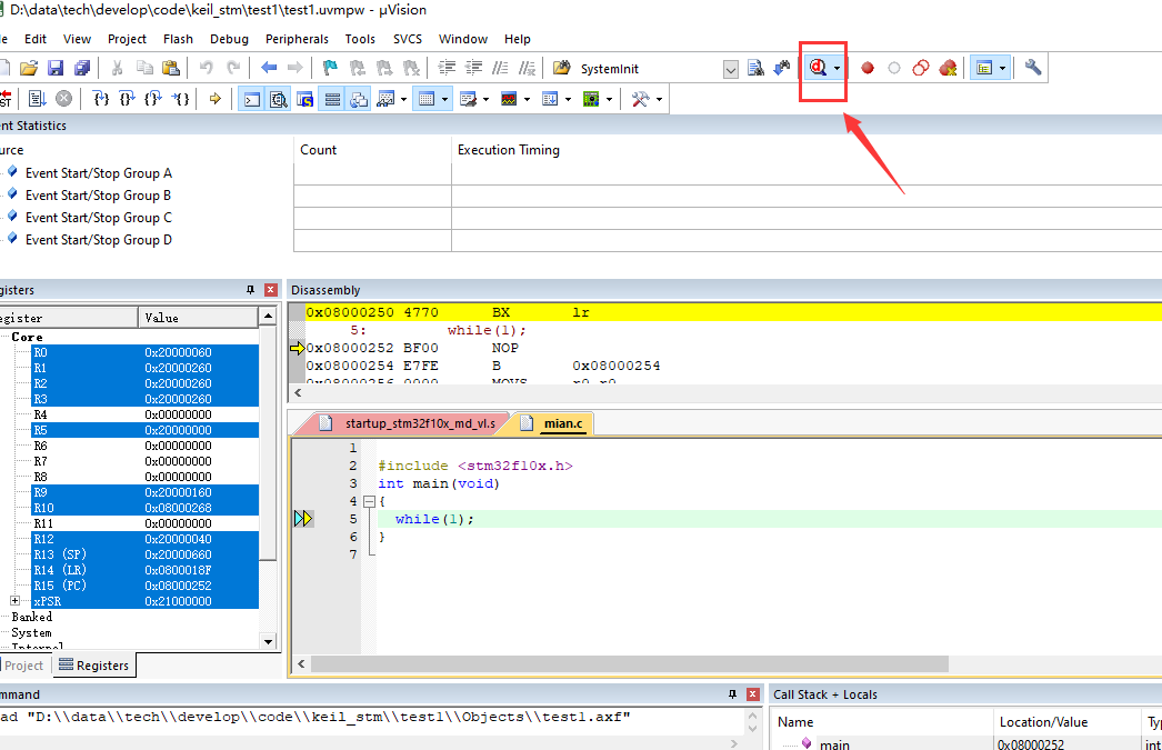 STM32学习笔记3：KEIL5中使用ST-Link烧录调试STM32芯片的步骤_keil5中stm32的stlink调试-CSDN博客