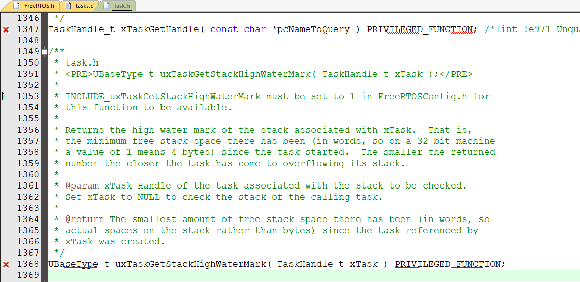 freeRTOS使用uxTaskGetStackHighWaterMark函数查看任务堆栈空间的使用情况-CSDN博客