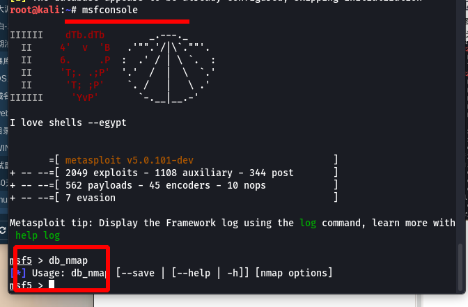 使用msfconsole 遇见的坑，不能启动msfdb怎么办？starting Database The Database Appears 