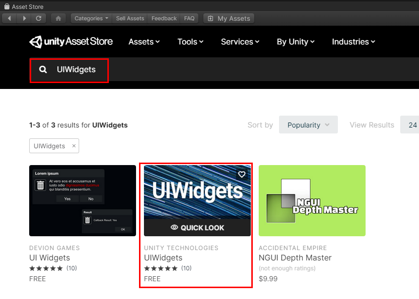 Unity UIWidgets 之 UIWidgets 下载、安装 和 简单入门使用_new uiwidgets-CSDN博客
