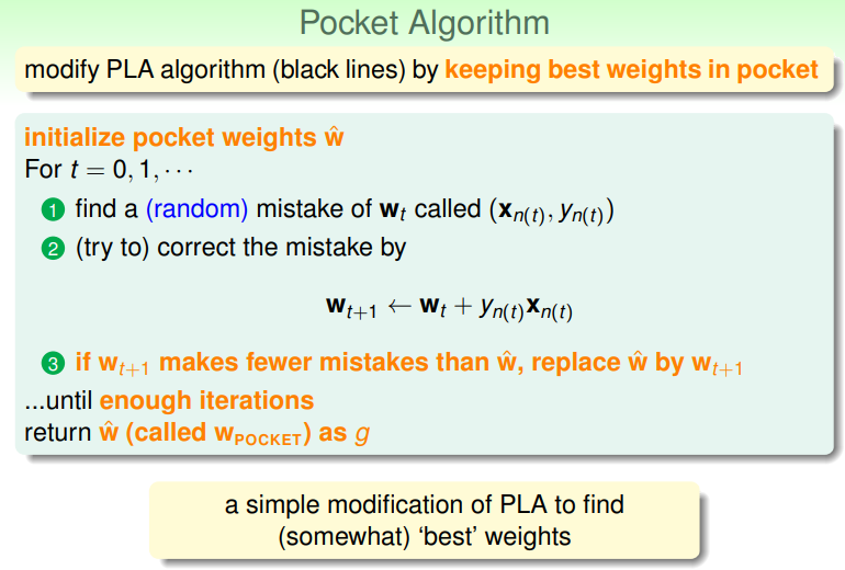 机器学习--------PLA解析_针对线性可分训练样本集,pla算法中,当 0 = ,在对分错 样本进行了t次修正-CSDN博客