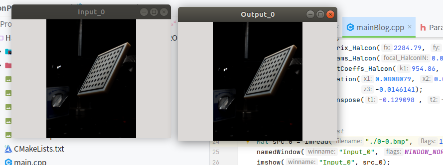 Halcon标定参数（畸变系数）转OpenCV标定数据_halcon畸变系数-CSDN博客