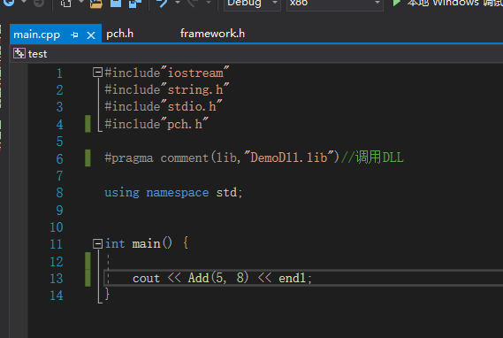C/C++创建动态链接库（VS2019）_framework.h-CSDN博客