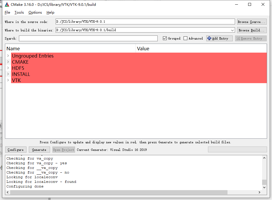 VTK 9.0.1安装并将VTK导入自建工程_you can now install kitware.vtk and start using ...