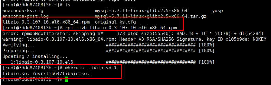 离线安装MySQL缺少libaio.so.1文件——并离线安装libaio.so.1-CSDN博客