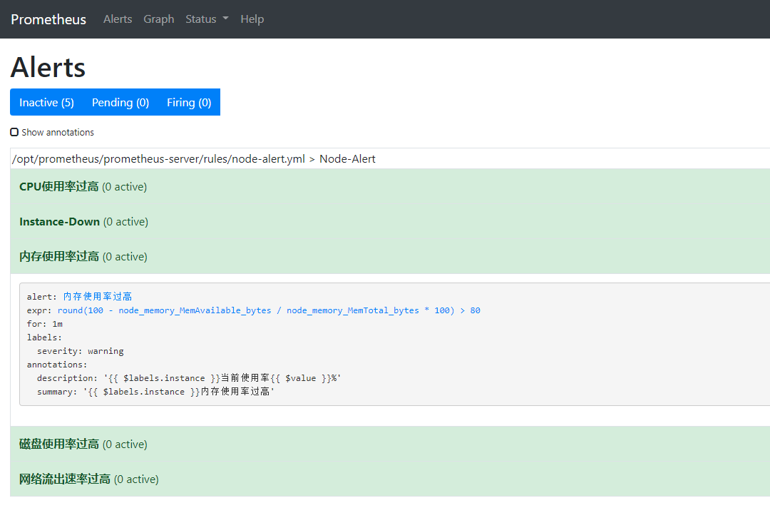 prometheus alert配置规则示例_alert expr-CSDN博客