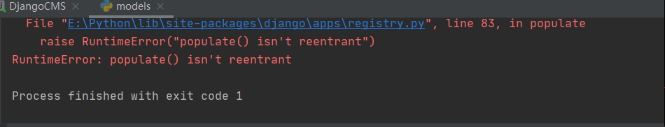 Django实战中遇到的坑：RuntimeError: populate() isn‘t reentrant最终解决方案 ...