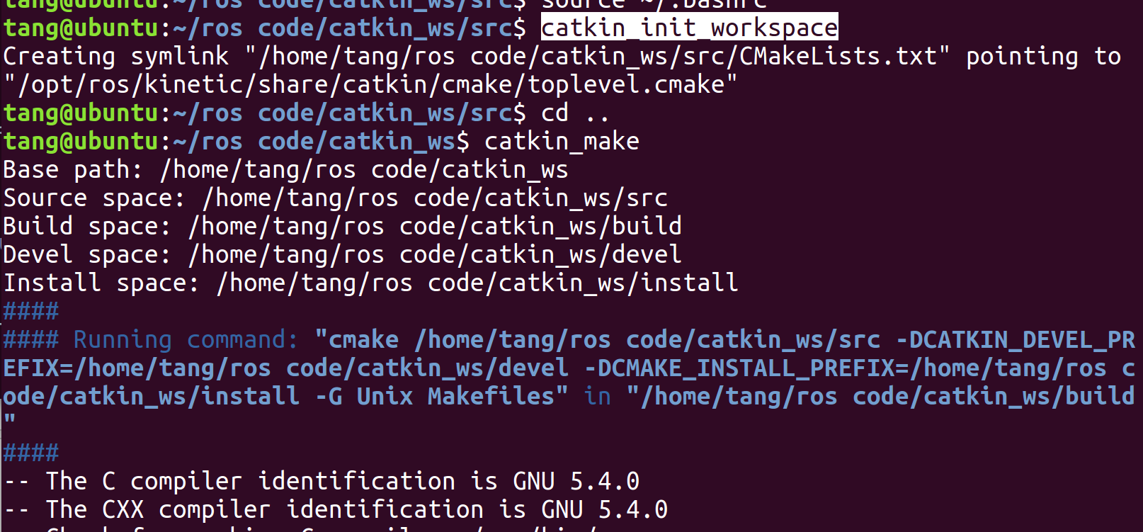 程序“catkin_init_workspace”尚未安装。 您可以使用以下命令安装： sudo apt install catkin-CSDN博客