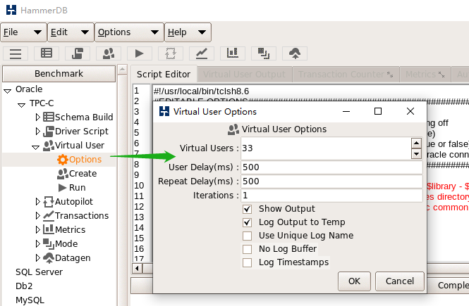 使用HammerDB测试Oracle性能_hammerdb官网-CSDN博客