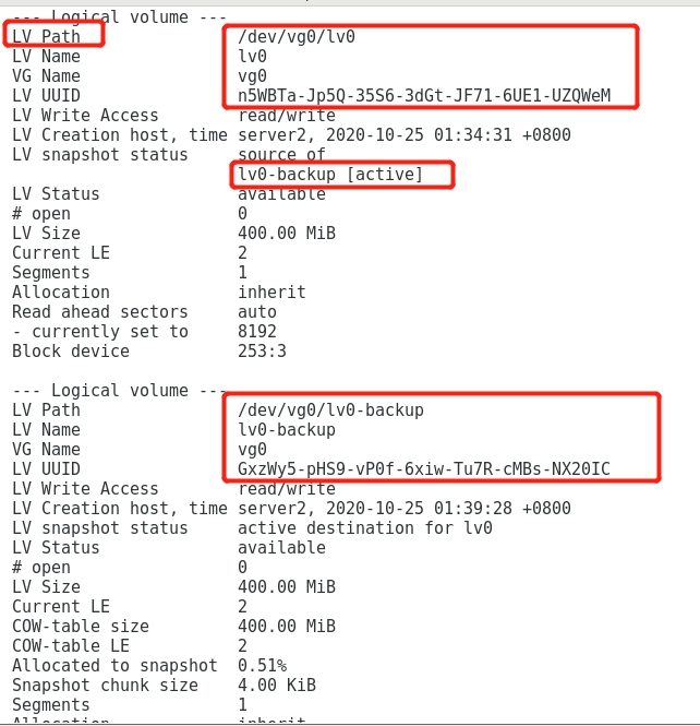 逻辑卷管理中lvs和lvdisplay命令-CSDN博客