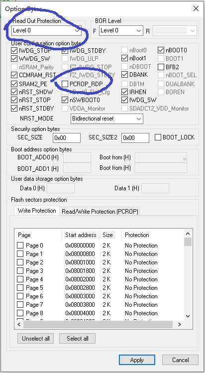 PCROP_RDP重新恢复为uncheck_stm32 pcrop恢复-CSDN博客