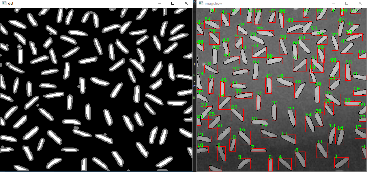 Use watershed algorithm to accurately segment rice grains (2) - Programmer Sought