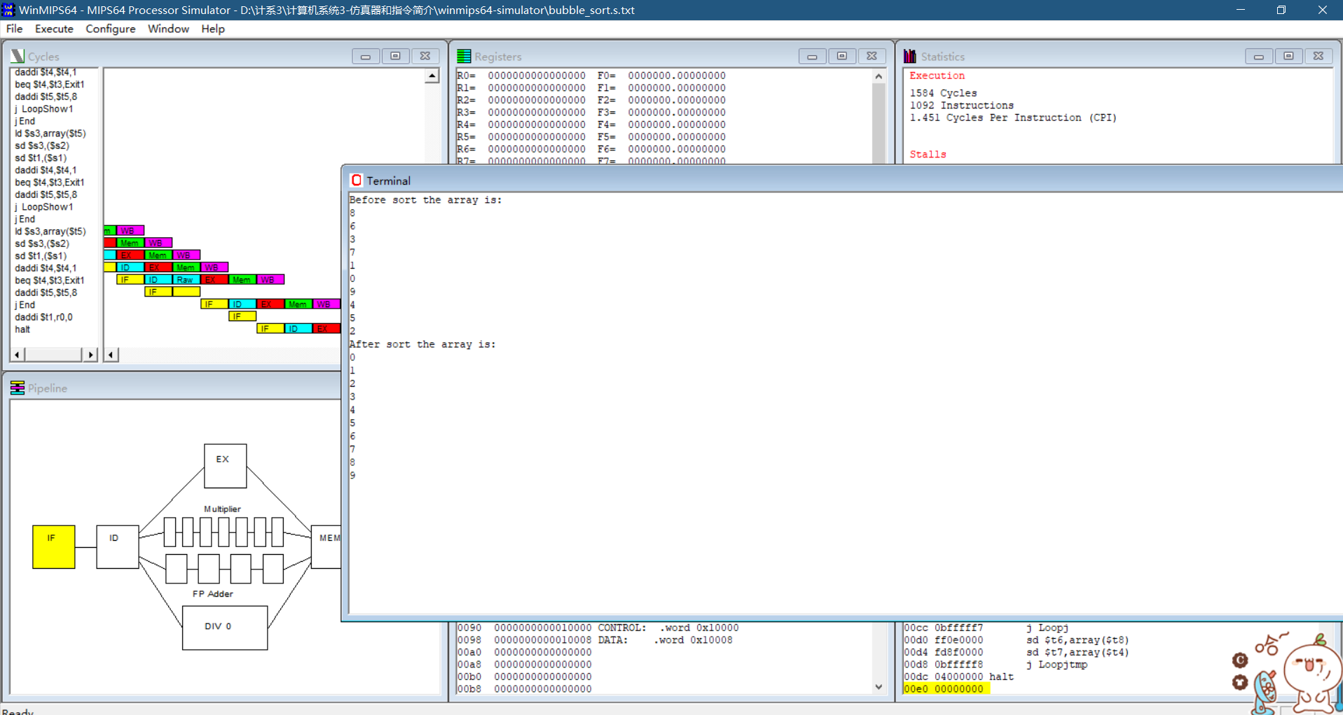 WinMIps64指令集实验-CSDN博客
