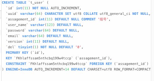3780 - Referencing column ‘assagement_id‘ and referenced column ‘id‘ in foreign key constraint ...