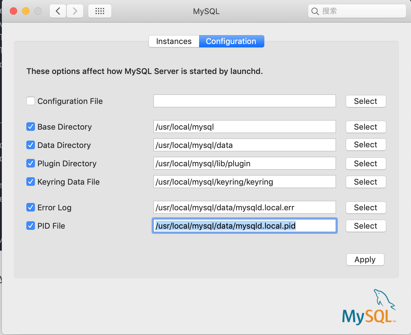 MAC 无法启动mysql：The server quit without updating PID file_mac found option without preceding group ...