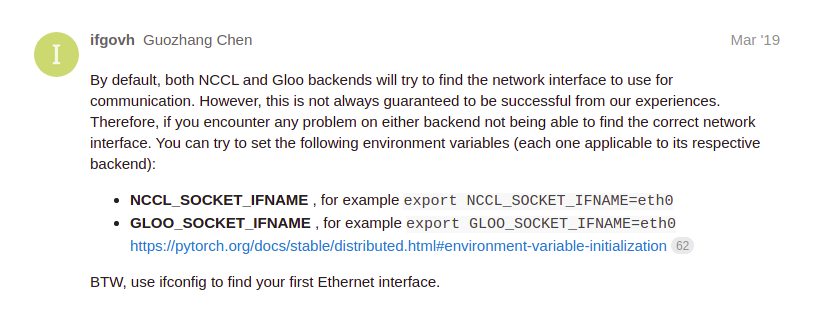 docker里面pytorch关于gloo地址声明_ifa != nullptr. unable to find address for: bond0-CSDN博客