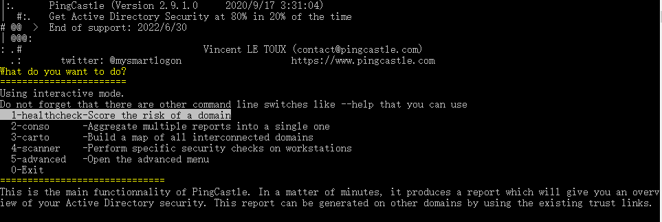 pingcastle的使用-AD域安全检测-CSDN博客
