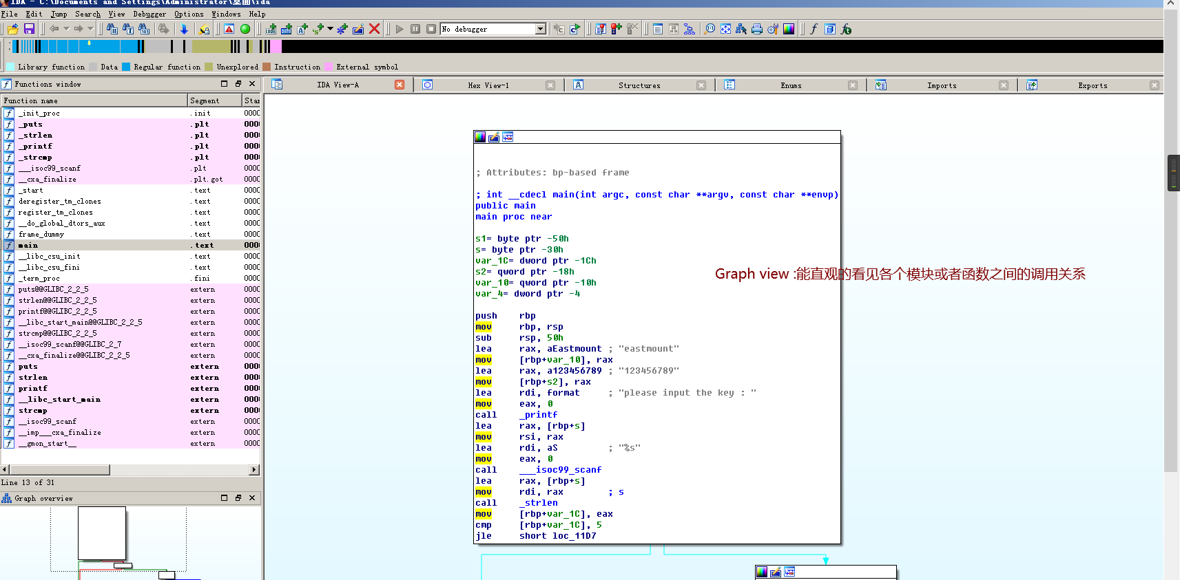 reverse学习IDA工具的简单使用_实战_ida reverse-CSDN博客