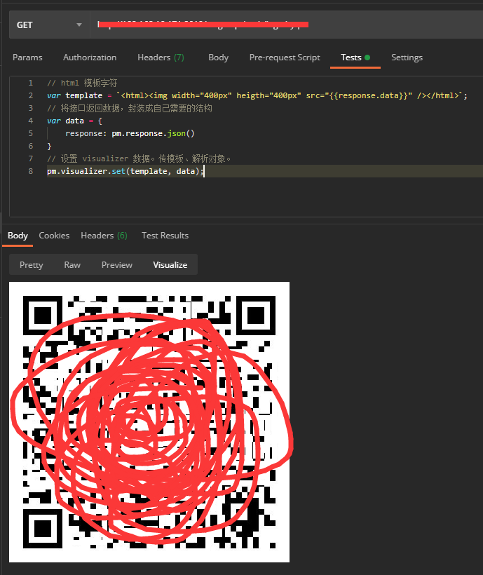 Postman 学习笔记 利用 Visualize 显示 json 中返回的 Base64 图片_postman visualize-CSDN博客