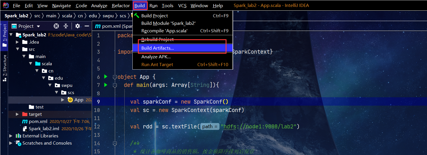 IDEA打包Spark程序为jar包，并运行_sparkbreak包-CSDN博客