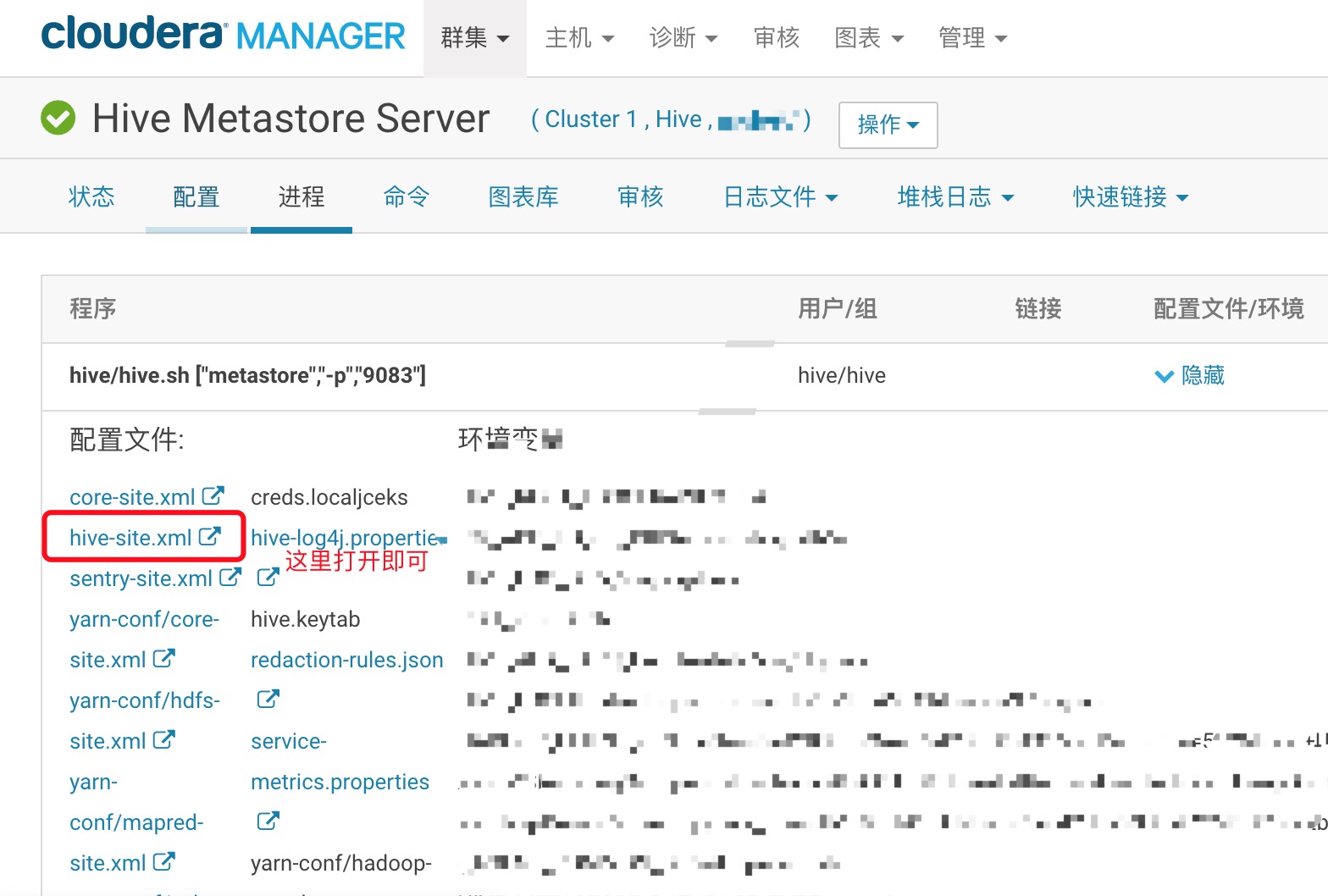 CDH中 hive-site.xml 文件所在位置_hive-site.xml在哪-CSDN博客