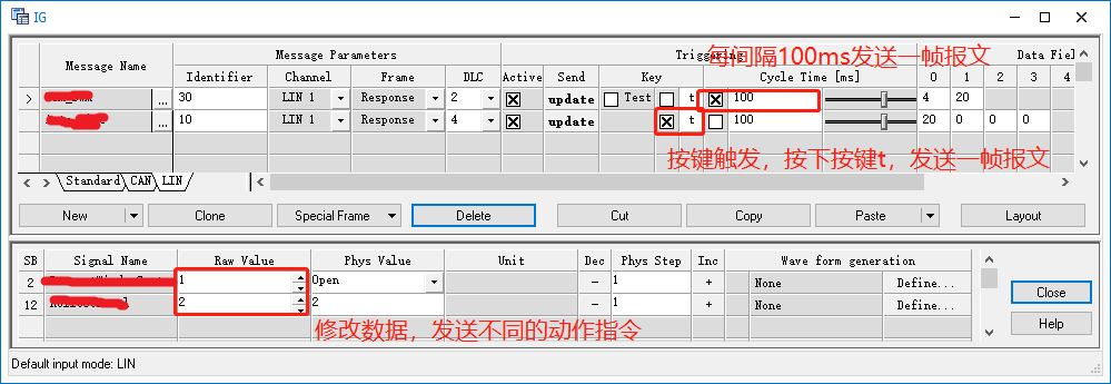 CANoe sends LIN message - Programmer Sought