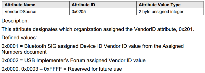 蓝牙DID协议讲解 Bluetooth Device ID-CSDN博客