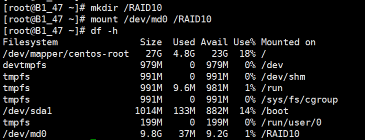 CentOS7虚拟机中部署RAID 10磁盘陈列实验_虚拟机模拟raid centos7-CSDN博客