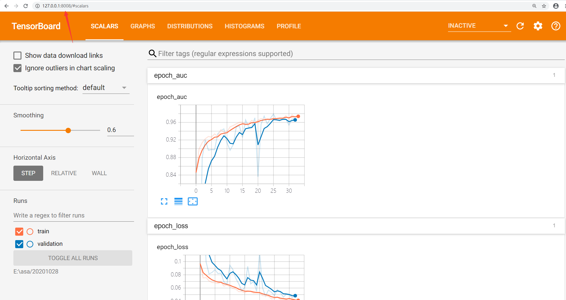 关于解决Tensorboard出现No dashboards are active for the current data set.问题-CSDN博客