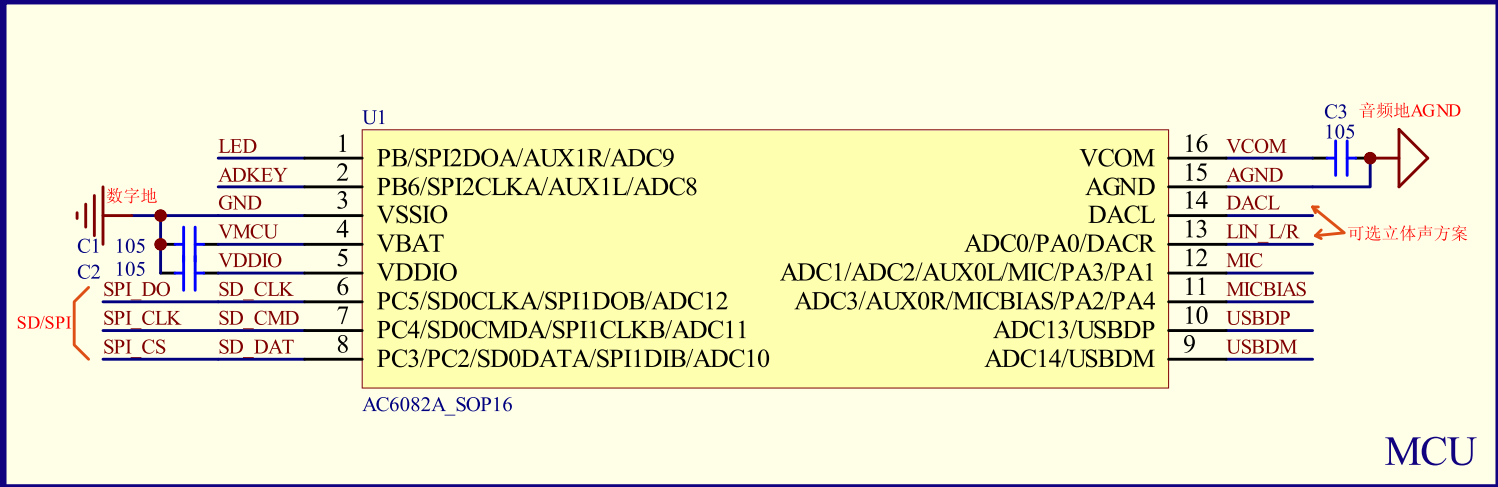 JL杰理AC6082 AC6084替换AC1082 AC1074 MP3解码芯片方案_ac6082电路图-CSDN博客