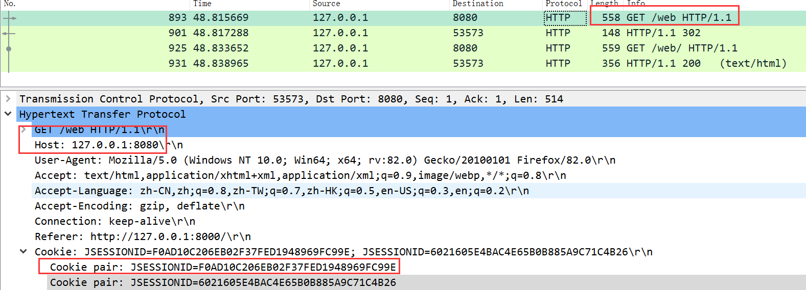 jsp演示http通信，wireshark抓通信报文，重定向/转发 cookie_wireshark重定向报文-CSDN博客